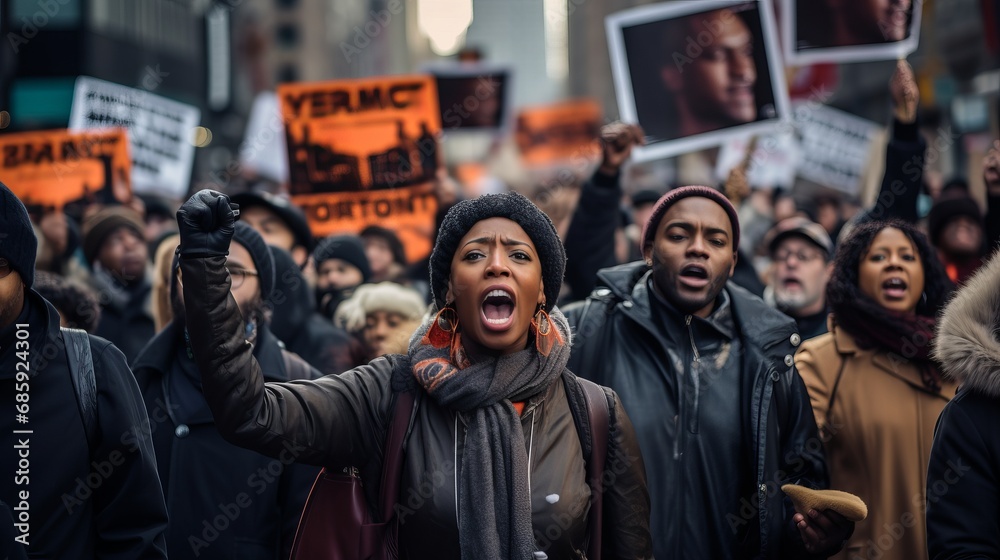 Black History month calling for civil rights for black people in ...