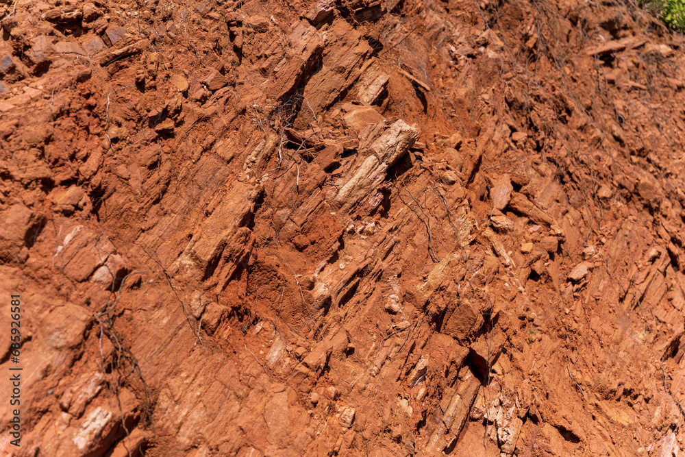lateritic soil texture. background of lateric soil texture Stock Photo ...