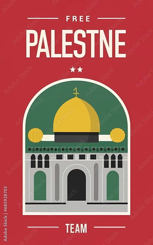 Free Palestine flag illustration for banner, t-shirt, social media post ...