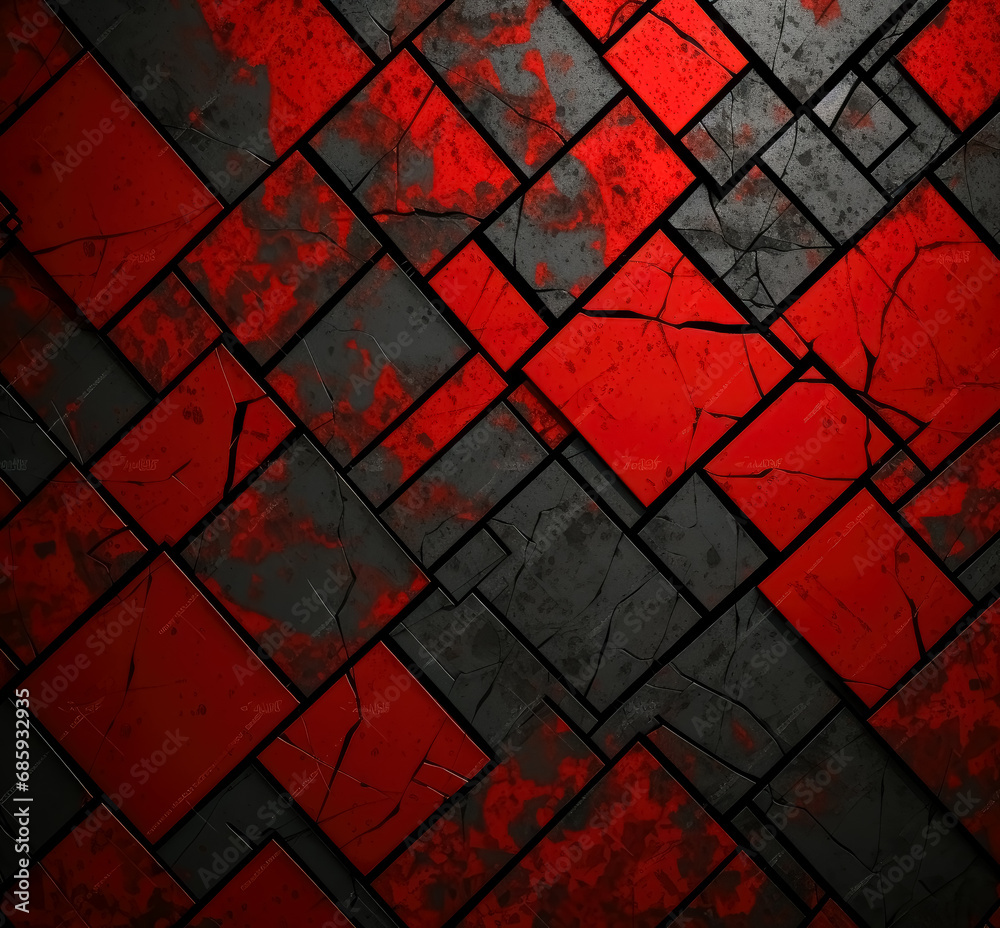 Abstract red background with black paint, rustic textures, dark red ...