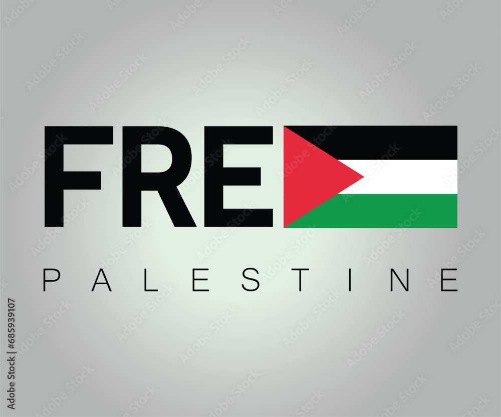 Vector free gaza free palestine free palestine lettering background ...