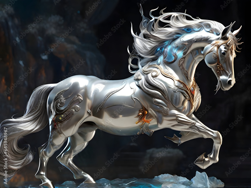 Step into a world of fantastical creatures as a mesmerizing polished ...