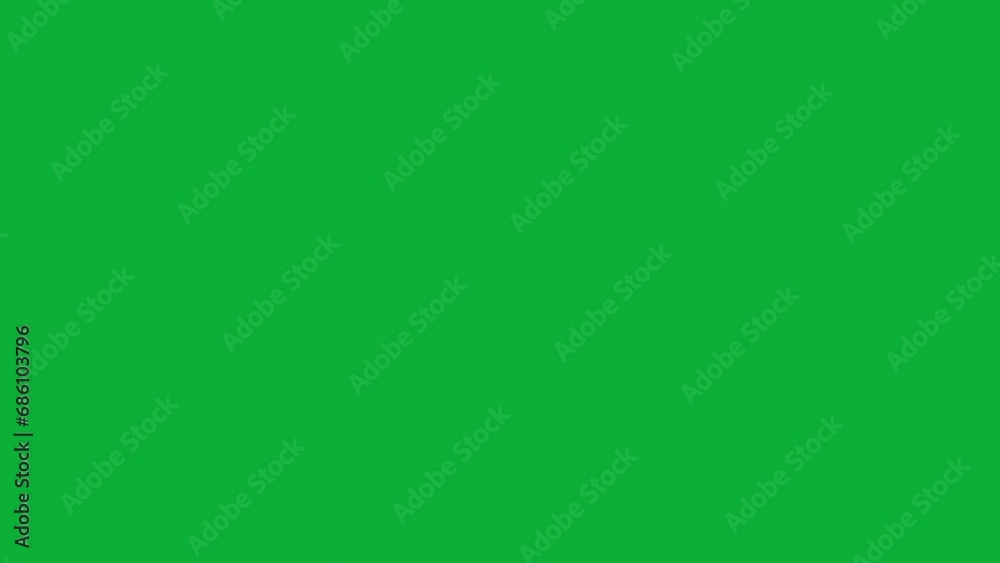 Motion graphics animation green screen loop with lime radial circle ...