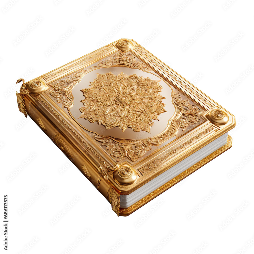 Divine Guidance: Isolated Quran on White Background, Transparent Image ...