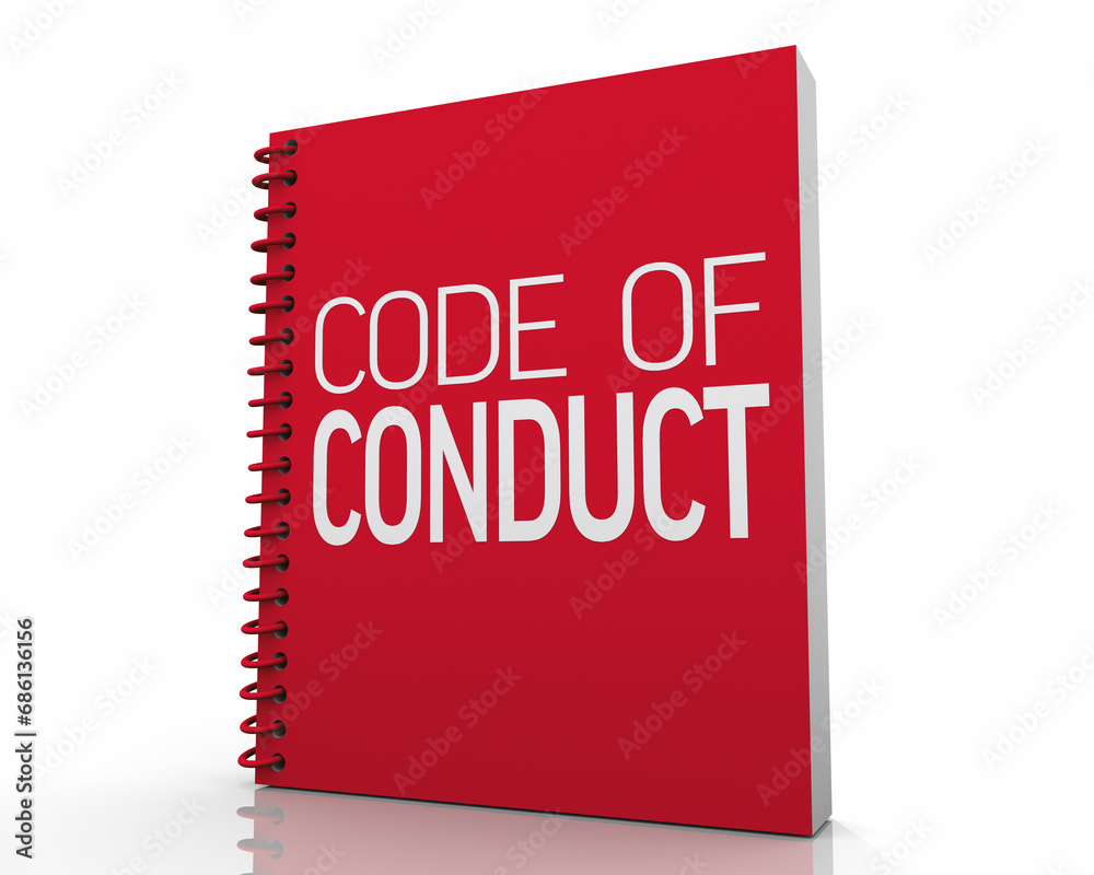 Code of Conduct Book Manual Company Policy Rules Document 3d ...