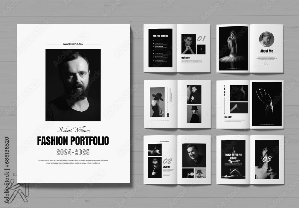 Fashion Portfolio Template Stock Template | Adobe Stock