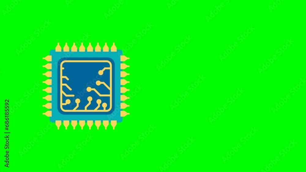 Digital chip. Central Computer Processors CPU concept. Motherboard ...