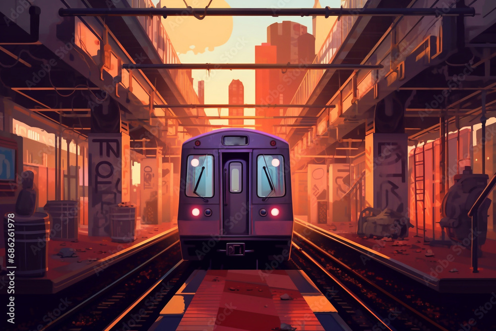 Underground Metro Station Metro Car Public Transport Stock underground-metro-station-metro-car-public-transport-stock