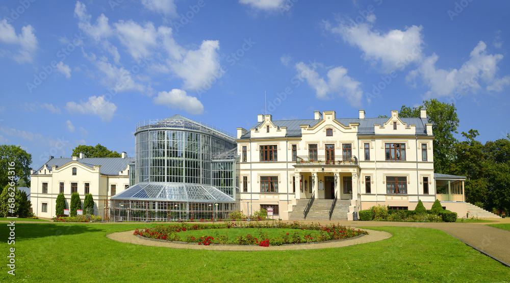 Beautiful Kretinga museum with winter garden in Lithuania Stock Photo ...
