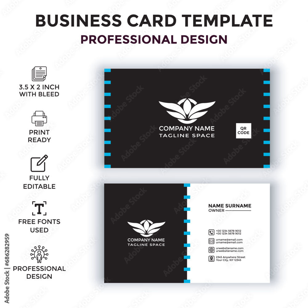 Free vector decorative premium corporate business card. Vector elegant ...