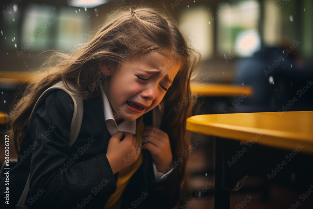 child girl boy reading a book crying hysterically screaming difficulty ...