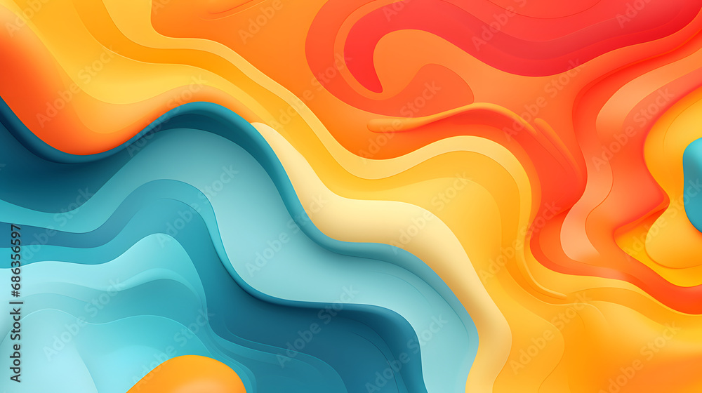 A modern abstract background with fluid shapes and a dynamic color ...