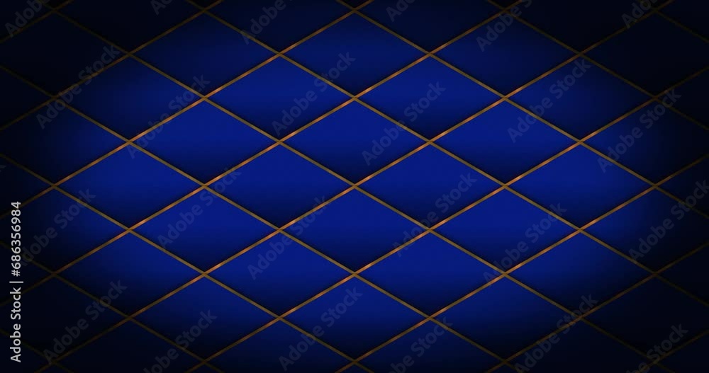 Abstract luxury four corner polygon rhombus grid gradient of navy blue ...