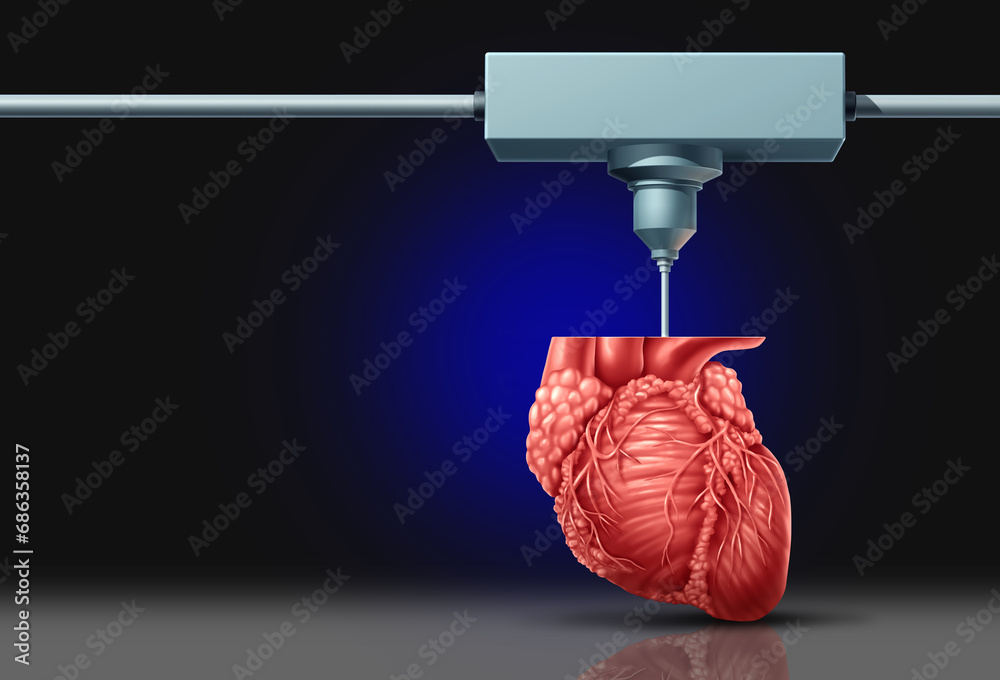 Photo And Art Print Printing Body Parts And 3d Bioprinting As Regenerative Medicine And