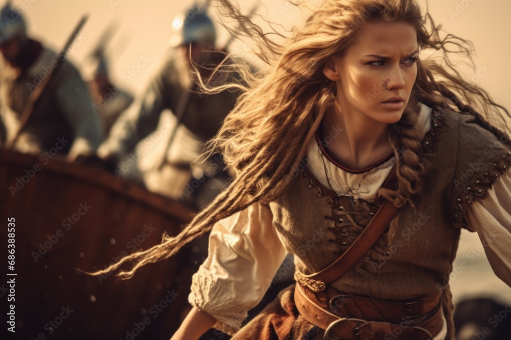 Foto de Bold female viking: a glimpse into the fierce world of Nordic ...