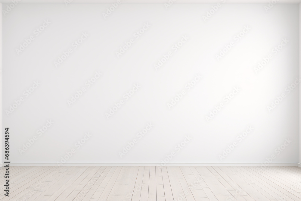 empty modern interior design white wall mockup Stock Photo | Adobe Stock