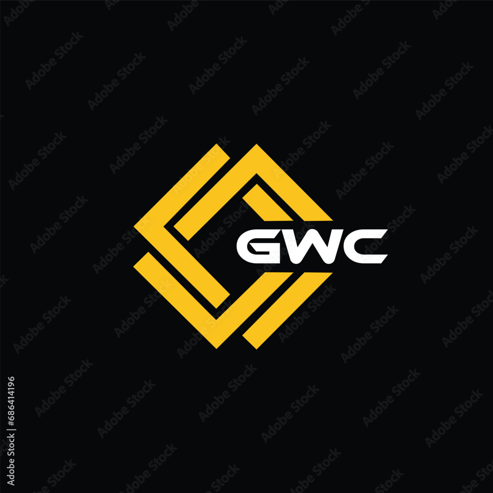 Vecteur Stock GWC letter design for logo and icon.GWC typography for ...