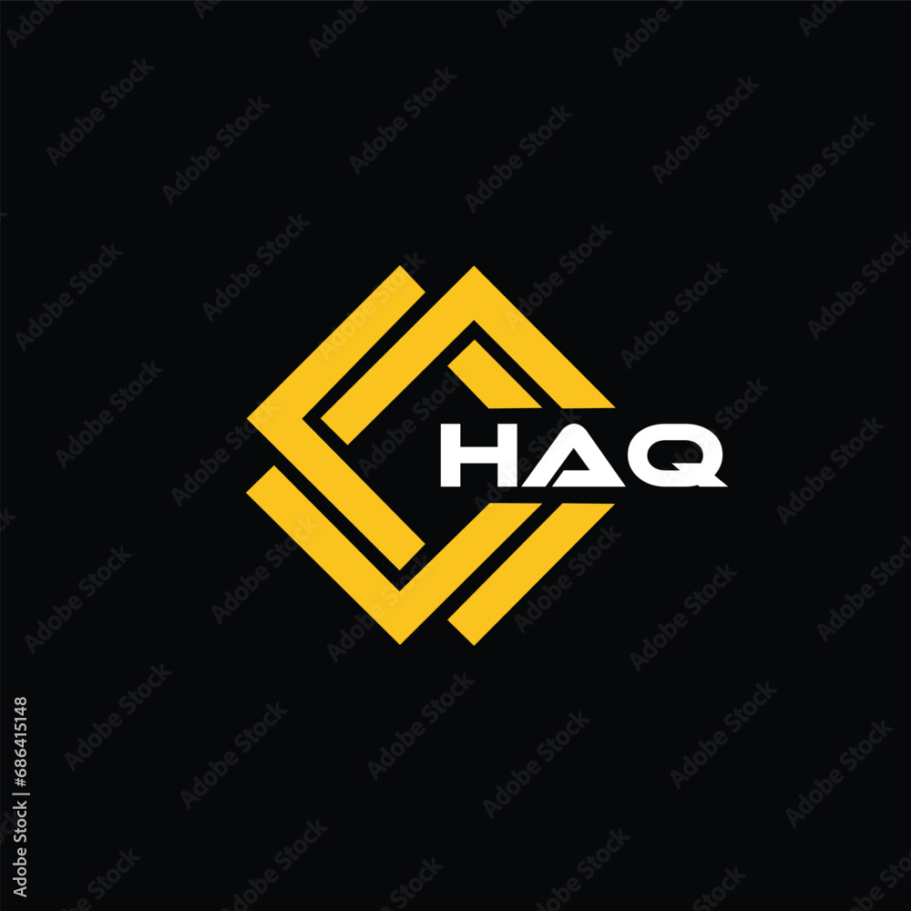 HAQ letter design for logo and icon.HAQ typography for technology ...