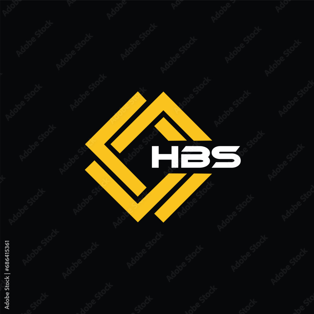 HBS letter design for logo and icon.HBS typography for technology ...
