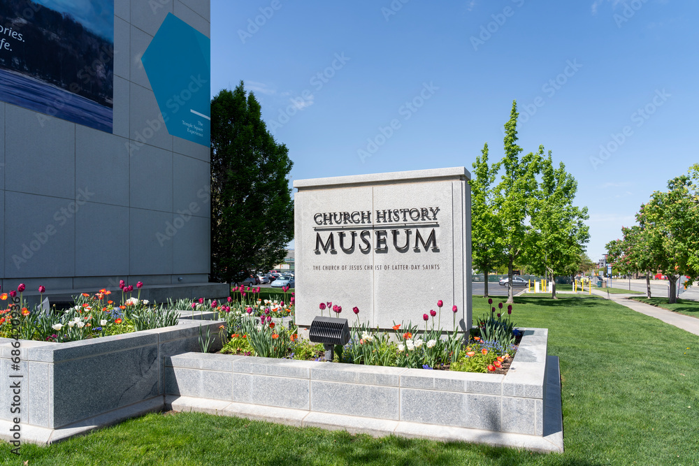 Church History Museum in Salt Lake City, Utah, USA, May 15, 2023. The ...
