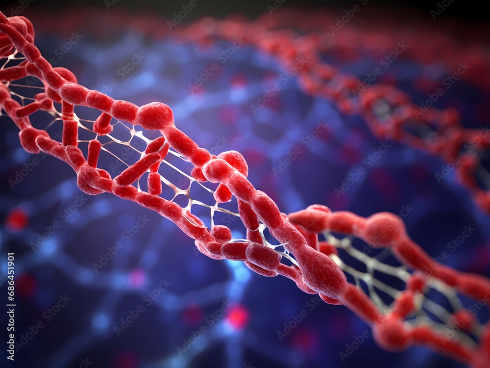 Cell disintegration and atom aggregation concept. Division explosion ...