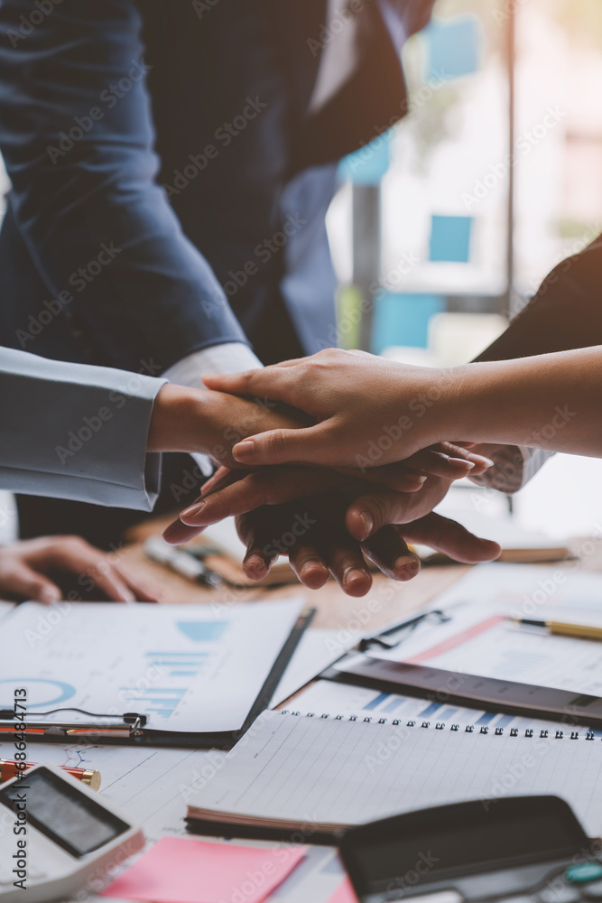 Business teamwork holding hands concept Business team joining hands ...