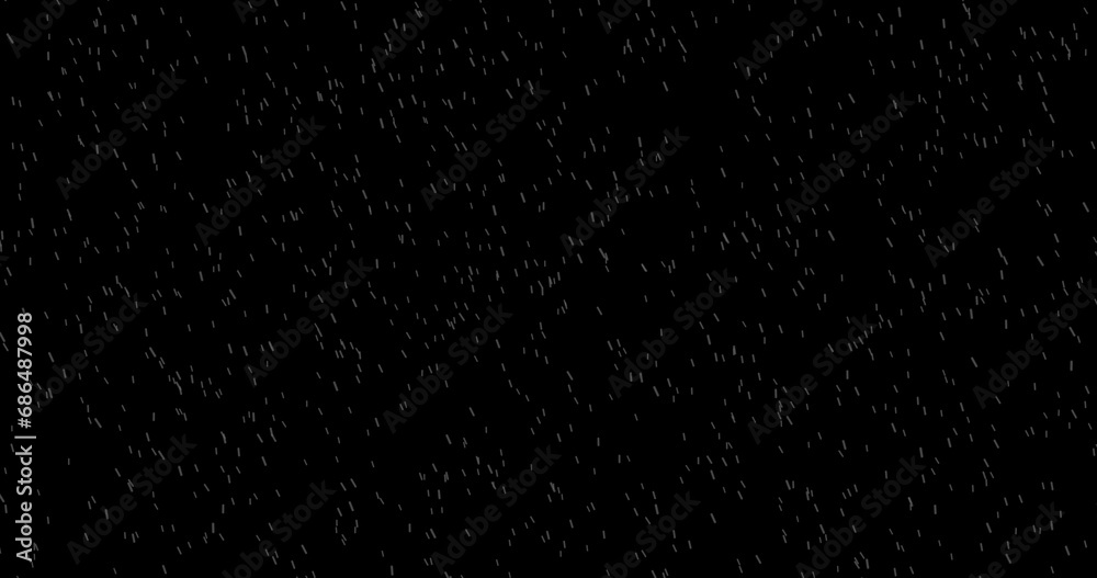 Cinematic Realistic rainfall animation overlay background. Heavy rain ...