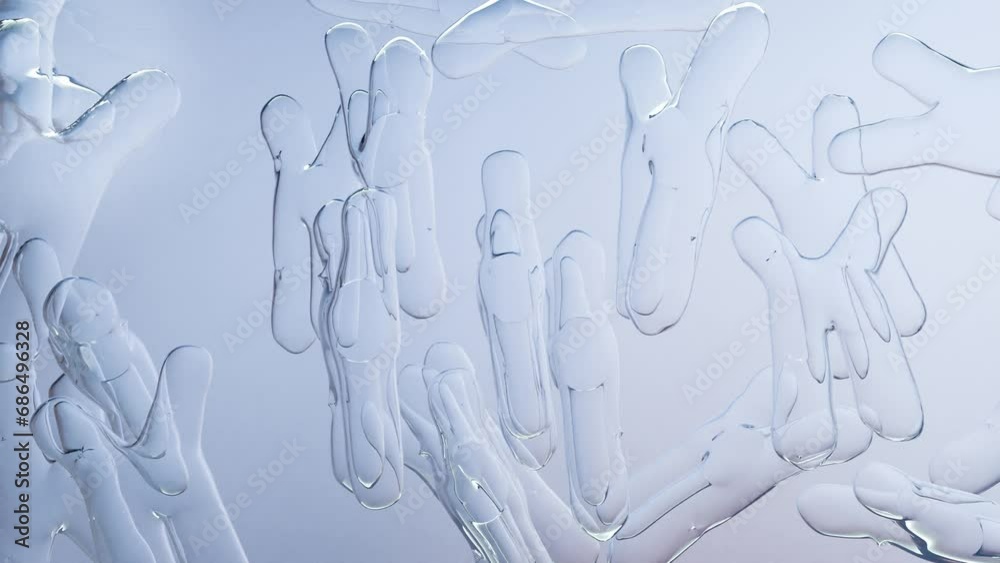 Human chromosome under microscope, genome sequence. Molecular biology ...