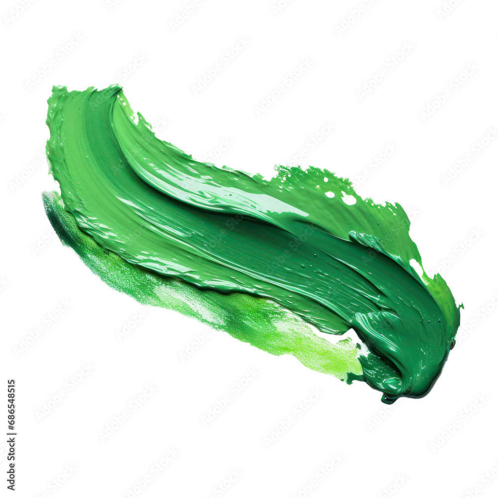 dark green emerald cream smudge smear isolated on transparent ...