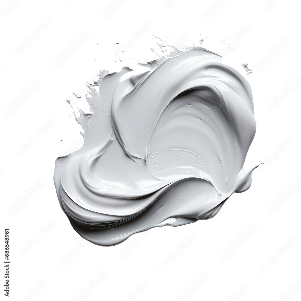 grey,gray smudge smear cream isolated on transparent background ...
