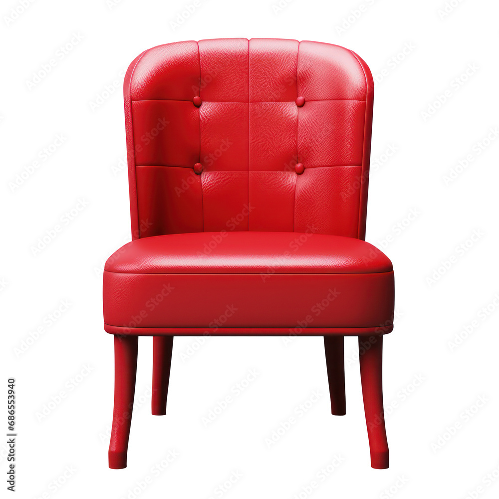red sofa chair isolated on transparent background,transparency Stock ...