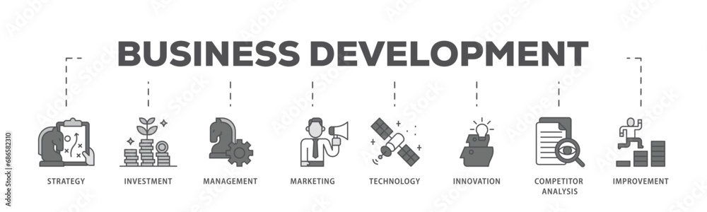 Business continuity infographic icon flow process which consists of ...