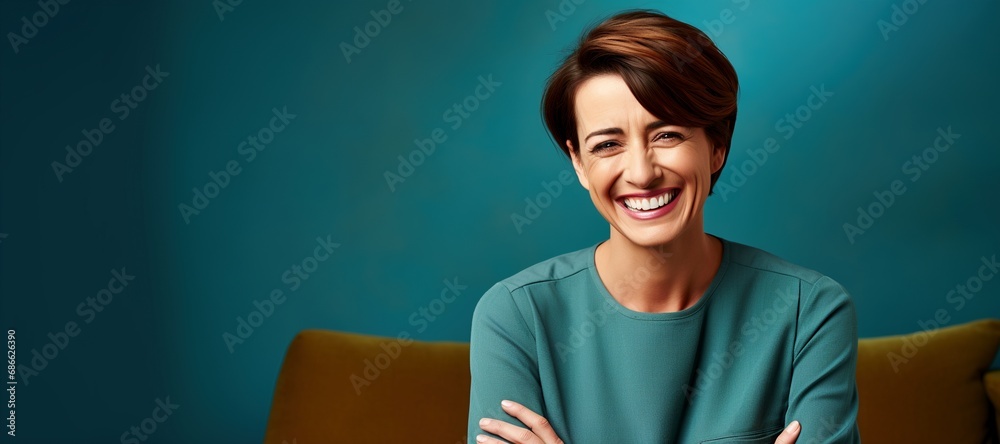 Wellness Advocate: Professional therapist, plain background – a visual ...