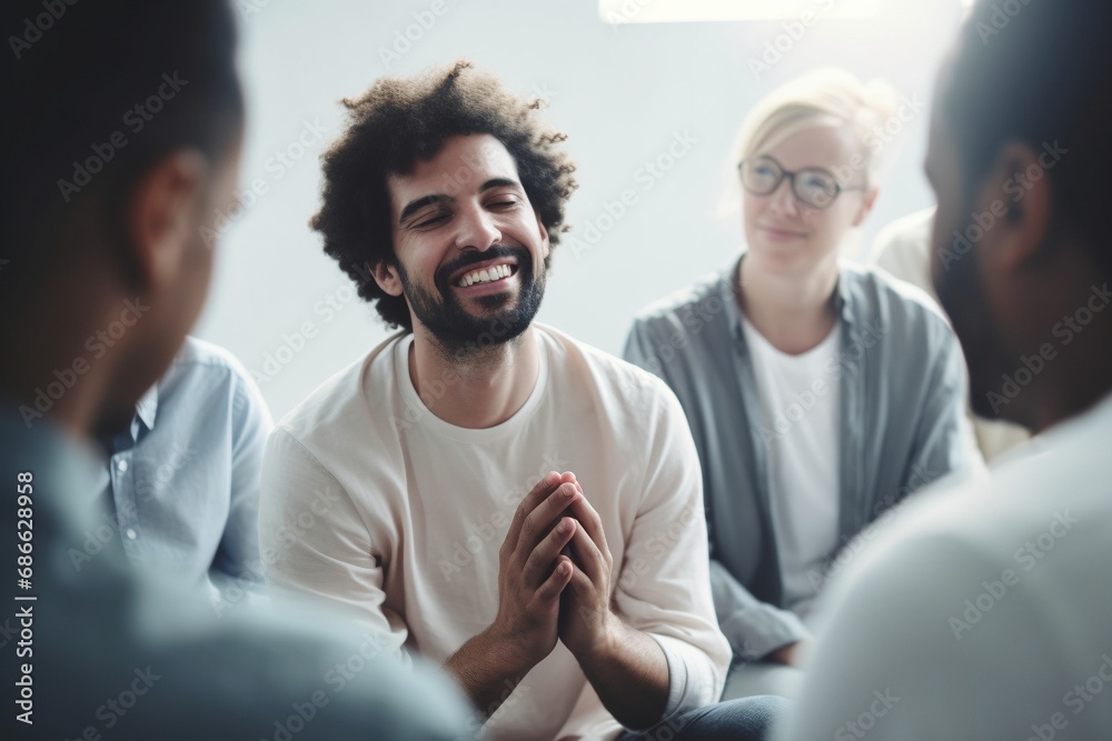 Healing Connections: Expert therapist conducts candid group session ...