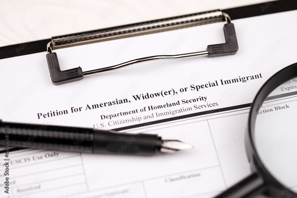 I-360 Petition for Amerasian, Widower or special immigrant blank form ...