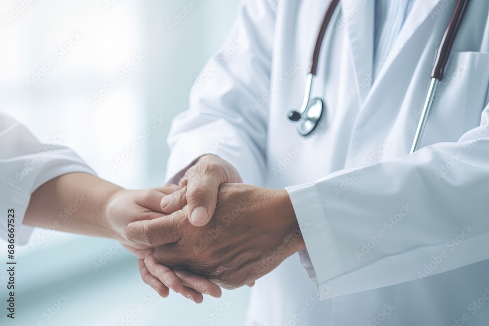 Trustful Moment Healthcare Connection Empathy In Medicine Doctor ...