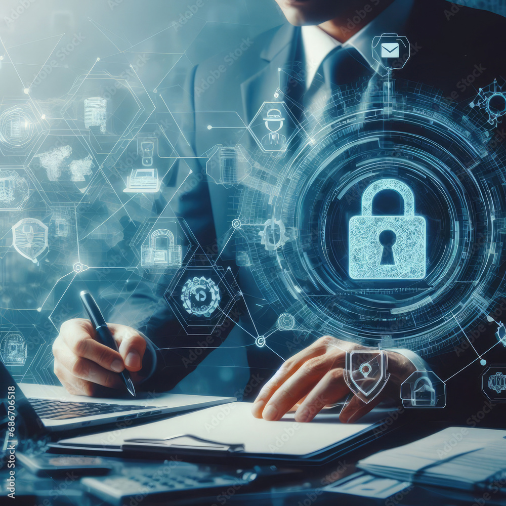 Data analysis of AI artificial intelligence process with technology ...