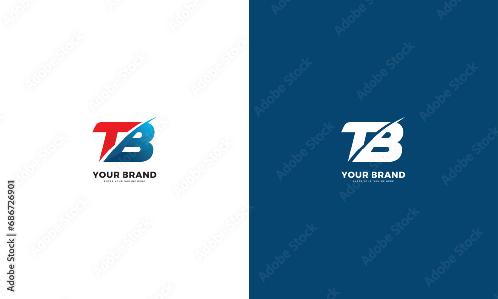 Letter TB logo, vector graphic design Stock Vector | Adobe Stock