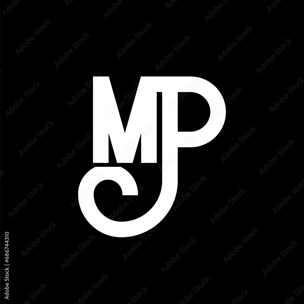 MP Letter Logo Design. Initial letters MP logo icon. Abstract letter MP ...