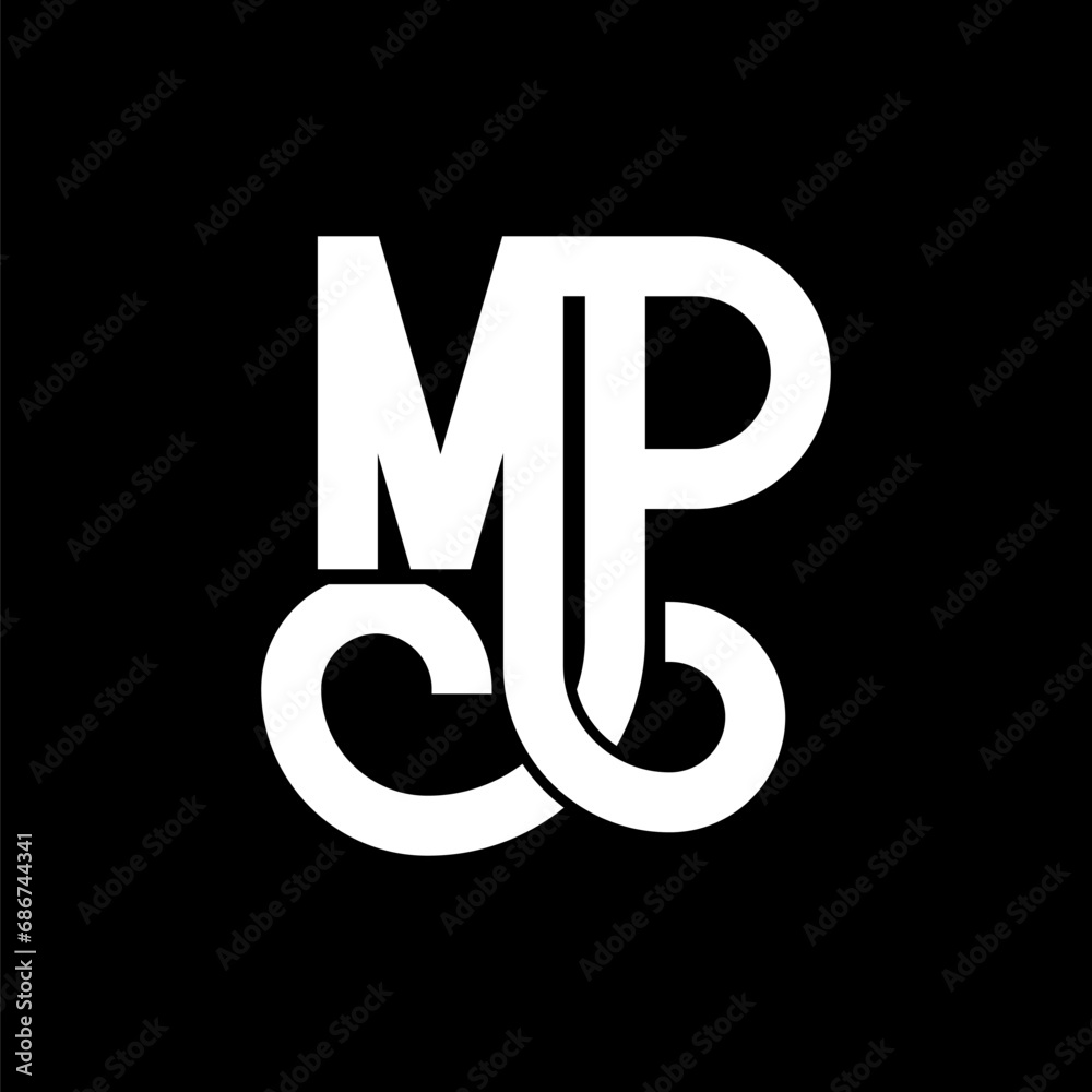 MP Letter Logo Design. Initial letters MP logo icon. Abstract letter MP ...
