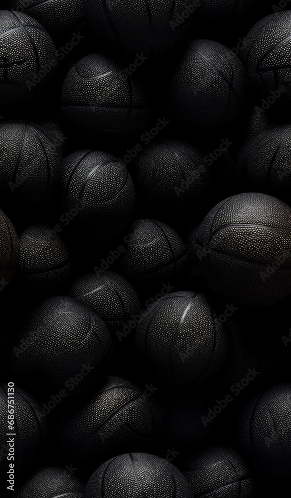 black basketball textured repeating pattern created with Generative Ai ...