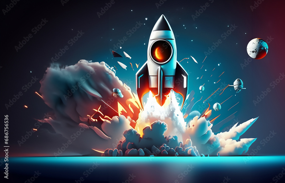 Super realistic space travel and super colorful Illustrations that go ...