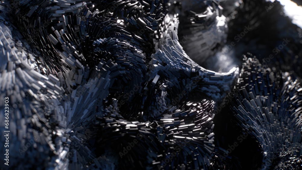 3d rendering of abstract art video animations. 3d background with ...