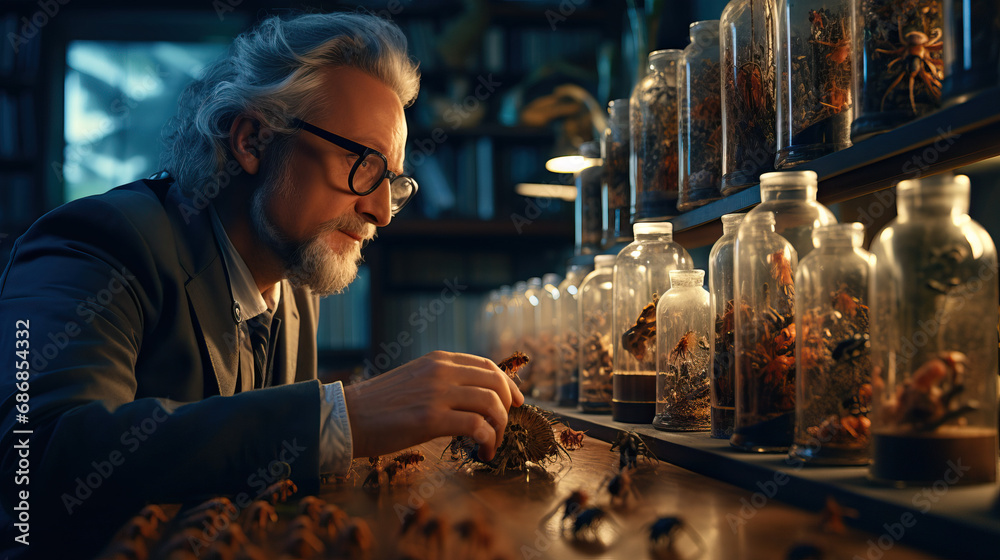 Insect Biologist: A portrait of a scientist studying insects in their ...
