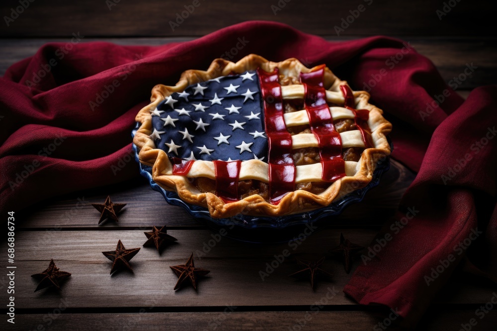Flag-inspired sweetness: A delightful pie celebrating National Pie Day ...