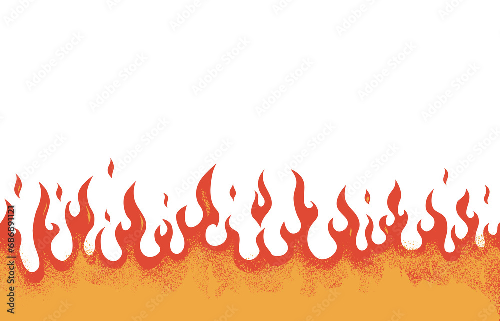 Fire flame background illustration isolated catoon pop art Stock ...