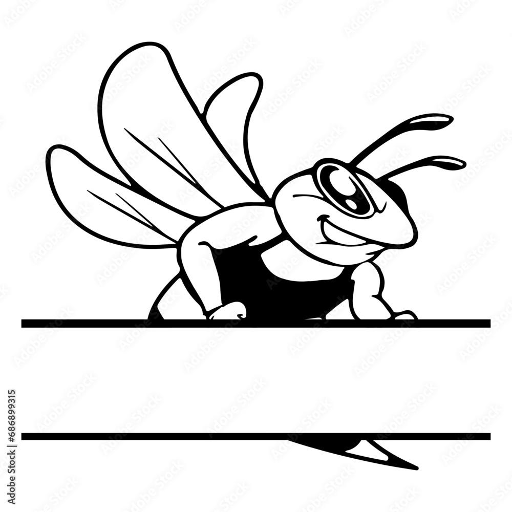 Hornet Bee Mascot Svg png, Hornet Mascot Svg File,Hornet Cut Files ...