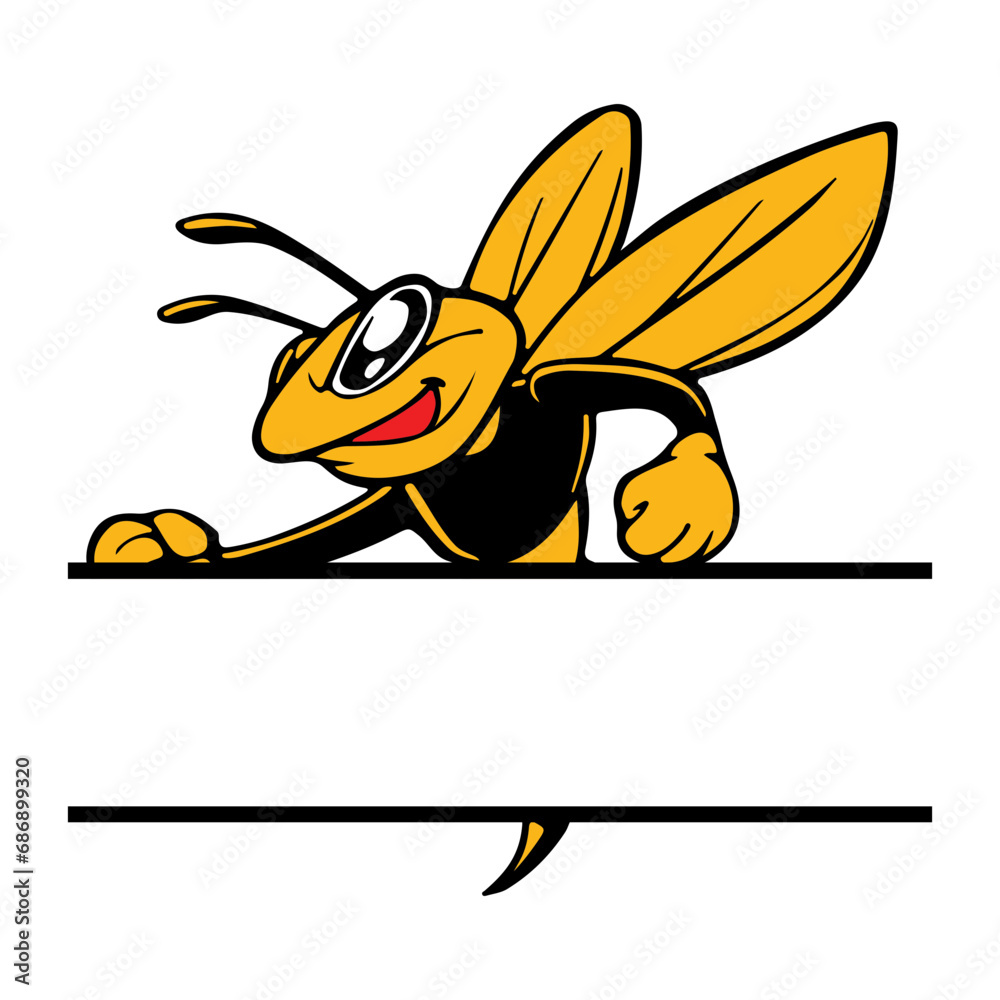 Hornet Bee Mascot Svg png, Hornet Mascot Svg File,Hornet Cut Files ...