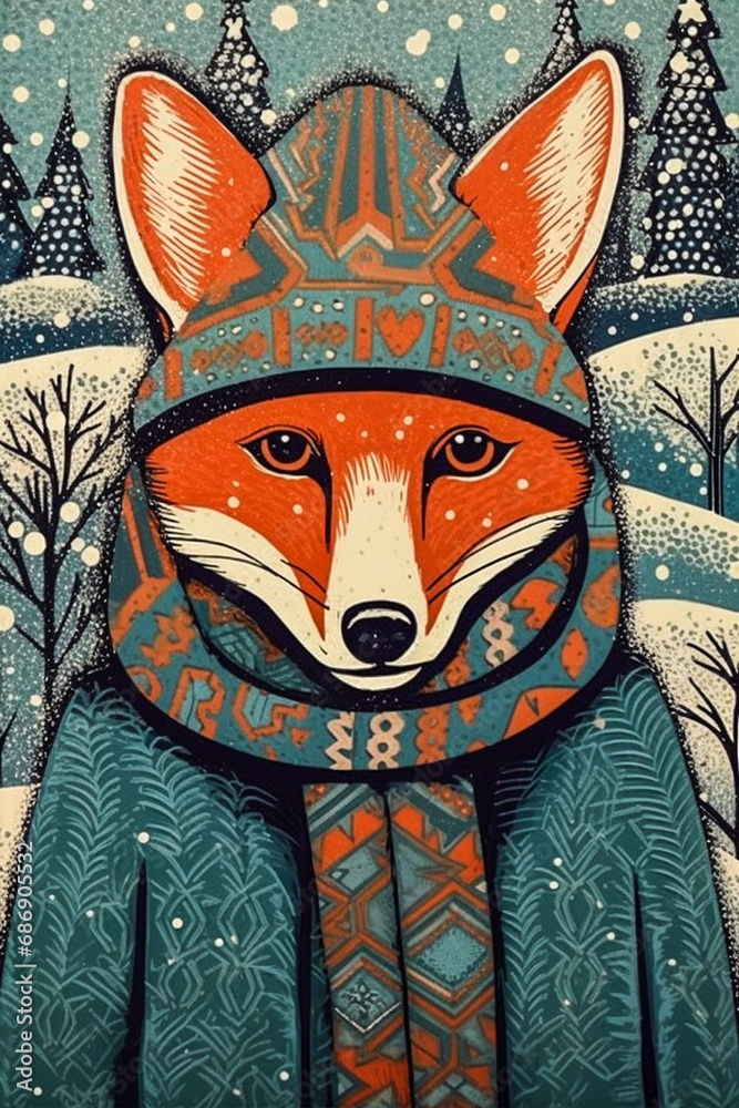 Fox winter hat store