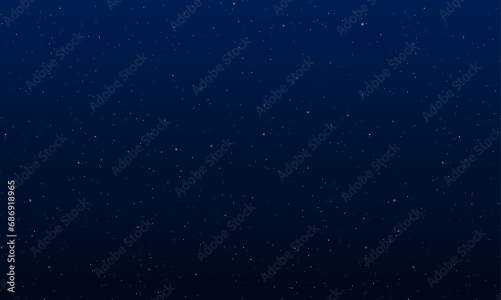 Vector starry night background blue gradient Stock Vector | Adobe Stock